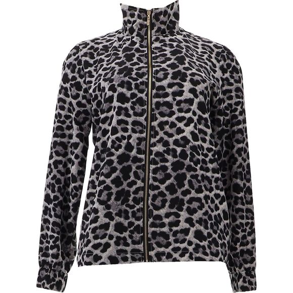 IMAN | Jackets & Coats | Iman Global Chic Stretch Woven Zipfront Jacket ...